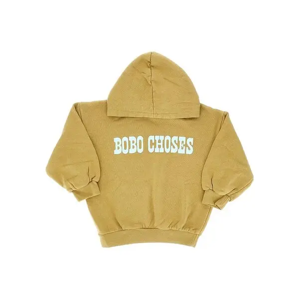 BOBO CHOSES Pop Hoodie In Cotton Blend - Khaki
