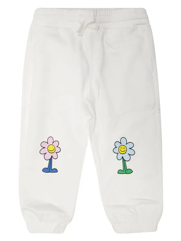 Stella McCartney Mini Floral Print Sweatshirt Trousers - Bianco