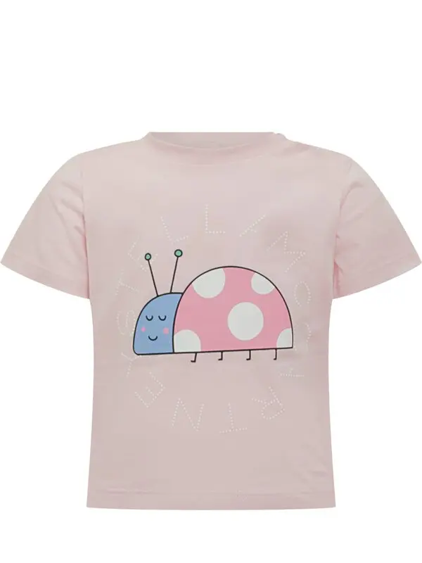 Stella McCartney Mini T-shirt With Stampaint Graphic
