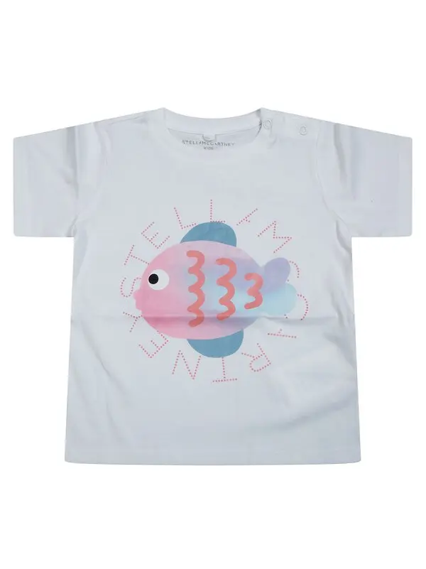 Stella McCartney Mini Fish Print Short Sleeve T-shirt