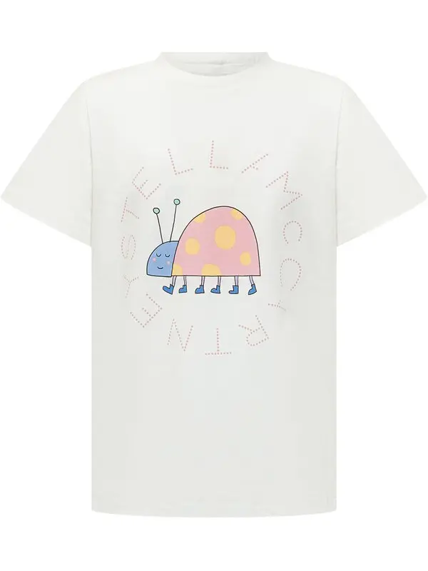 Stella McCartney Mini Graphic T-shirt With Stampaint Illustrations