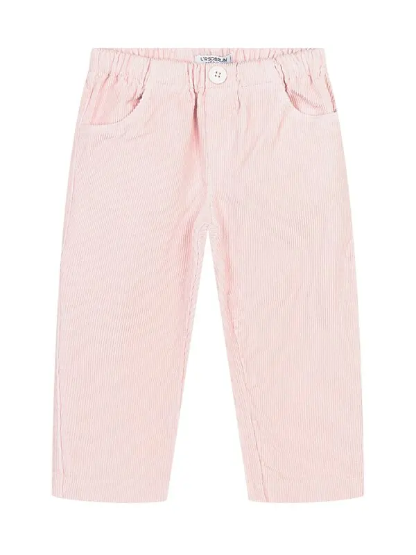 L'ORSOBRUNO Elegant Velvet Ribbed Trousers For Fall 2025