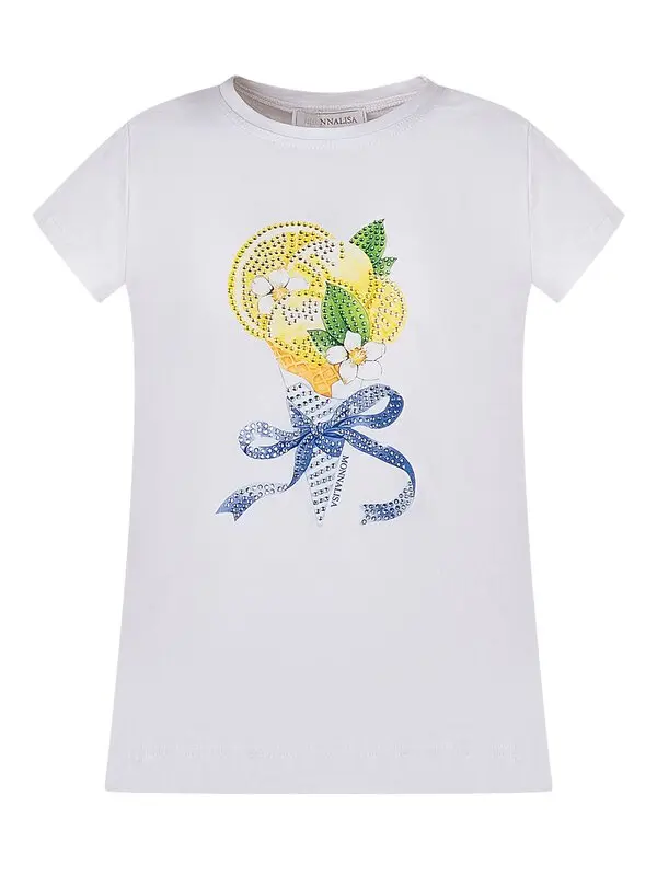 Monnalisa Creative Mini T-shirt With Unique Print