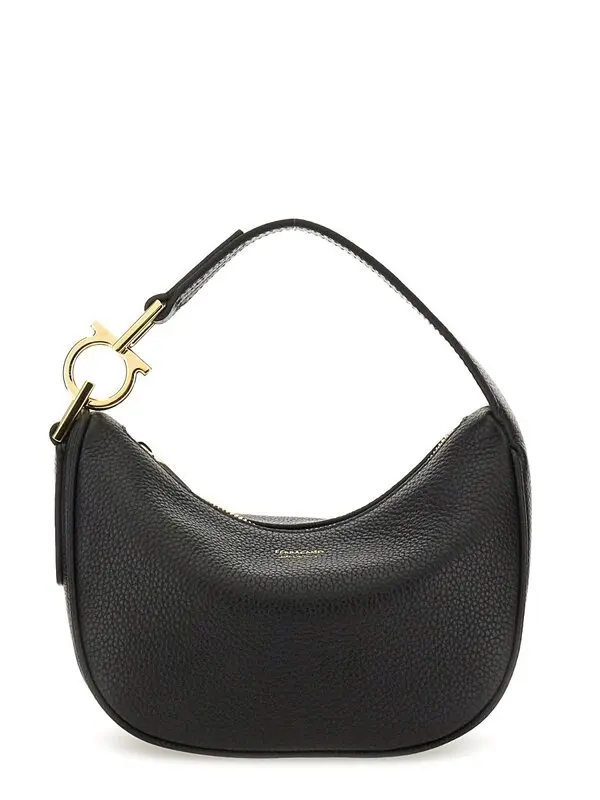 FERRAGAMO North South Mini Hobo Handbag With Shoulder Strap