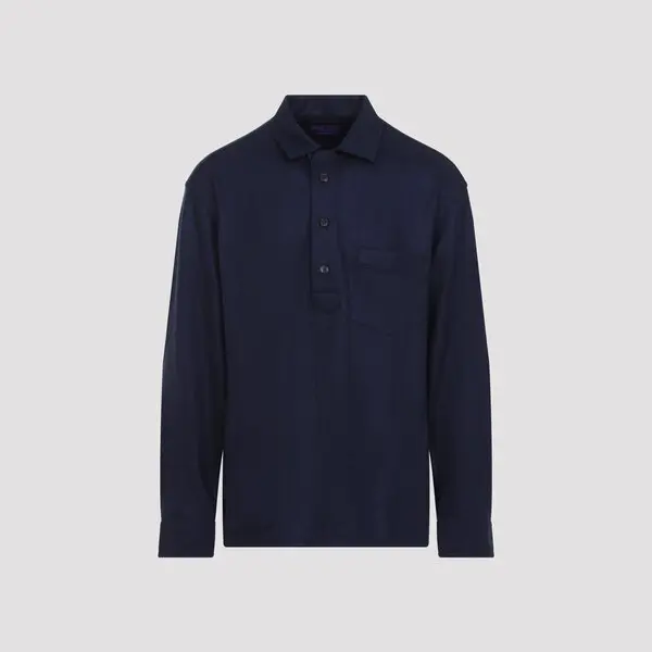 Ralph Lauren Purple Label Cashmere Sport Shirt For - Blue
