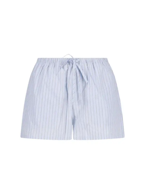 DUNST 100% Cotton Striped Trousers For