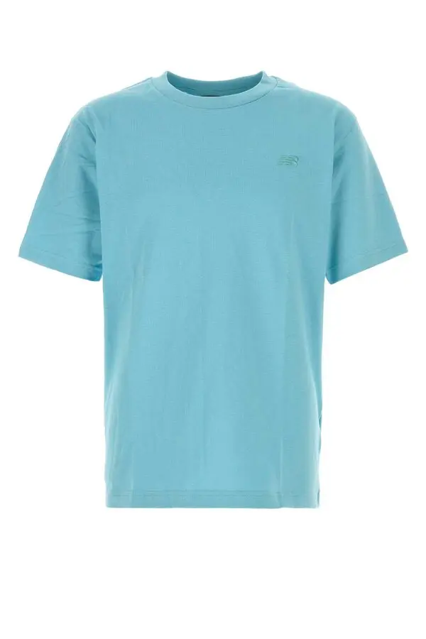 NEW BALANCE 100% Cotton T-shirt - Light Blue