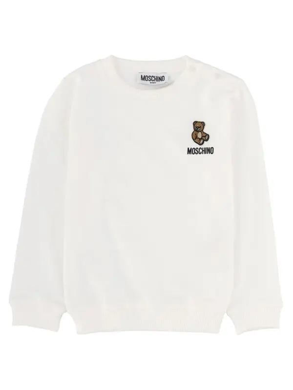 Moschino Teddy Bear" Cotton Sweatshirt - White