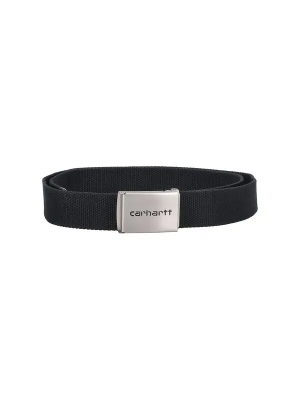 Carhartt Work In Progress Canvas Web Belt With Buckle - Black