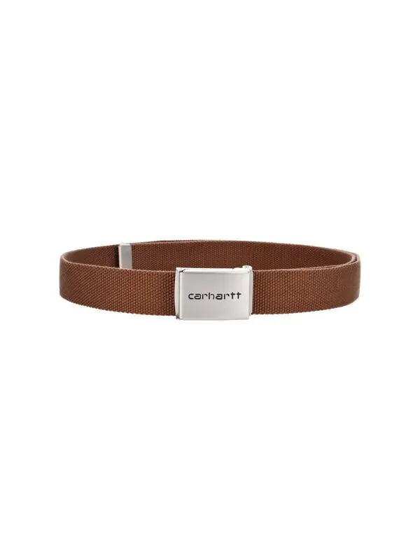 Carhartt Work In Progress Canvas Web Belt With Buckle - Brown