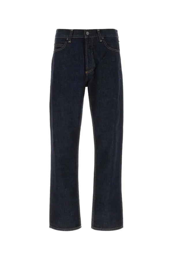 Carhartt Work In Progress Denim Marlow Pant In 100% Cotton - Blue