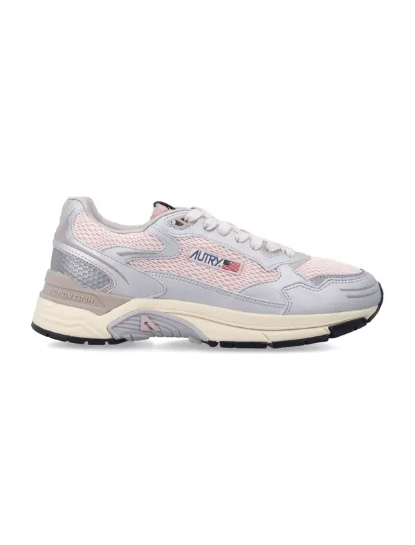 AUTRY Mesh Athletic Sneakers - Silver Pow