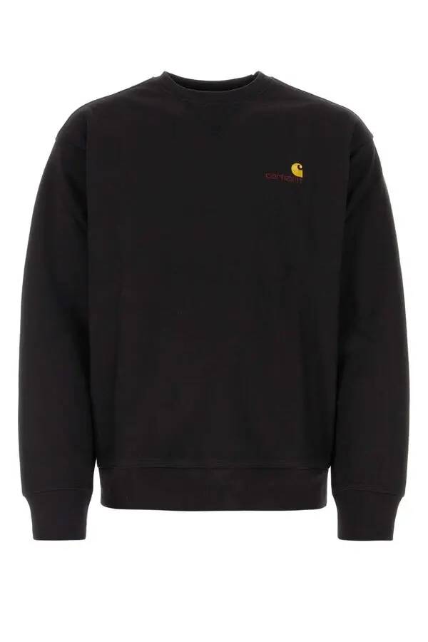 Carhartt Work In Progress American Script Sweat For - Black