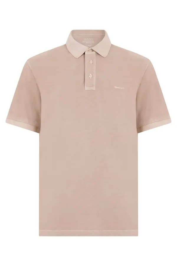 Gant Classic Short Sleeve Polo For Elegance Meets Comfort - Beige