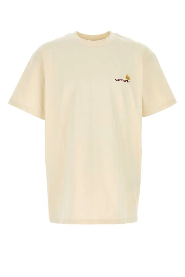 Carhartt Work In Progress Short-sleeve Cotton T-shirt With American Script Logo