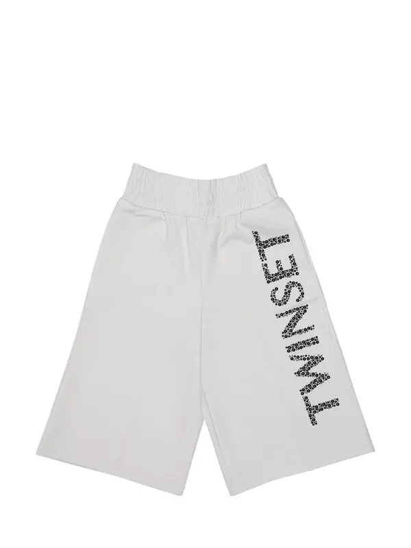 Twin-set Logo-embellished Mini Shorts - Bianco