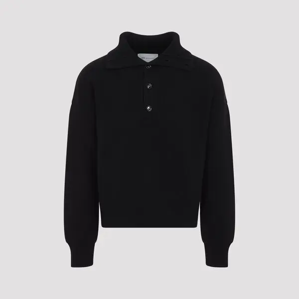 AMI Paris Wool High-collar Turtleneck Sweater