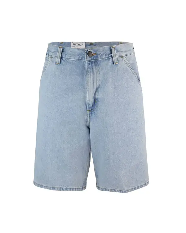 Carhartt Work In Progress 100% Cotton 'smith' Denim Shorts - Blue