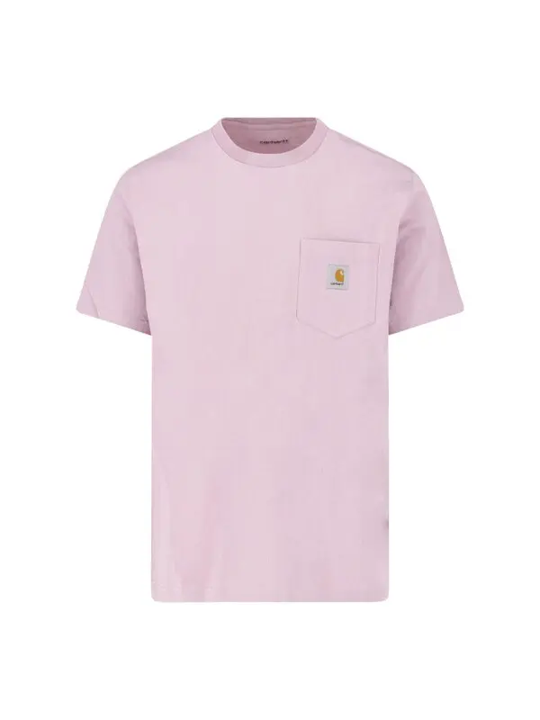 Carhartt Work In Progress Short Sleeve Pocket T-shirt - Pink