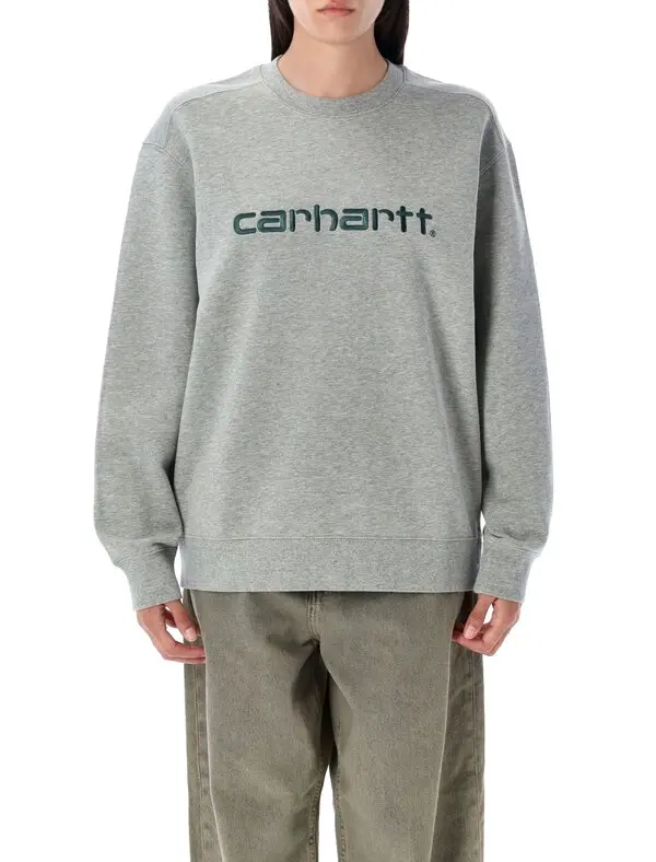 Carhartt Work In Progress Crew Neck Cotton Blend Sweatshirt