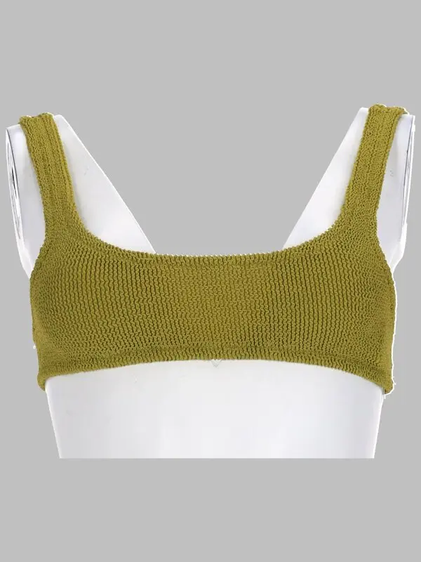 MC2 SAINT BARTH Triangle Bikini Top - Green