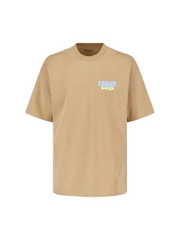 Carhartt Work In Progress Graphic Logo T-shirt - Beige