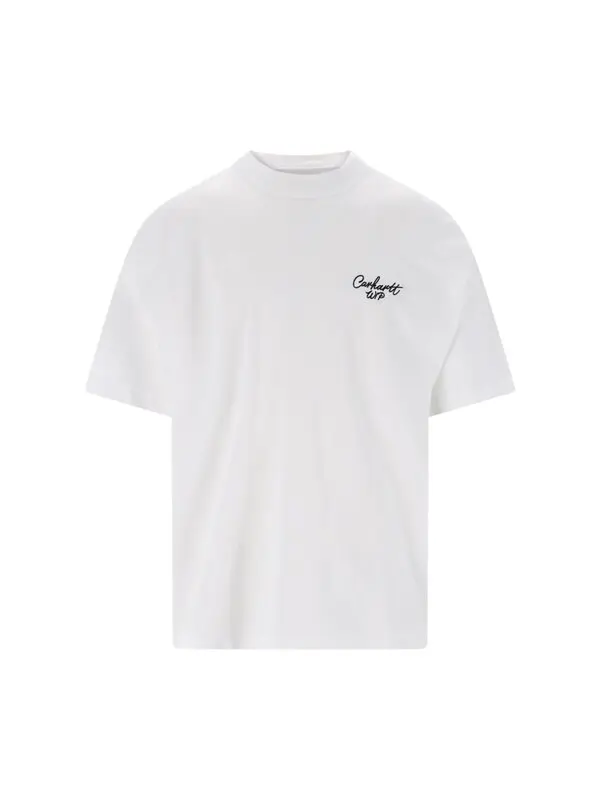 Carhartt Work In Progress Graphic Logo T-shirt - White