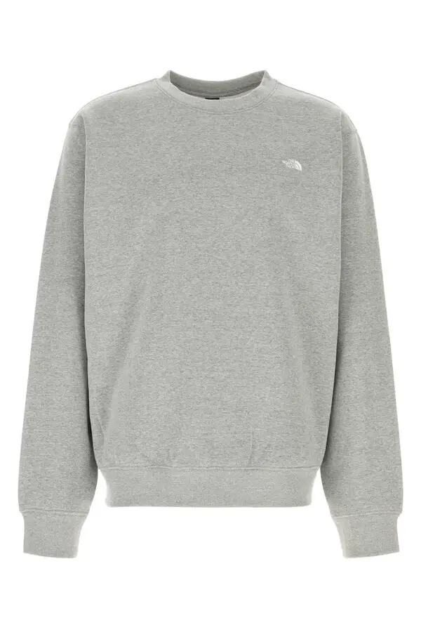 The North Face Cotton-blend Crewneck Sweatshirt With Logo - Grey