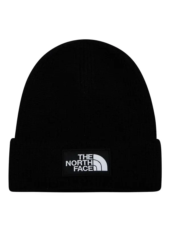 The North Face Logo Box Cuffed Beanie - Nero