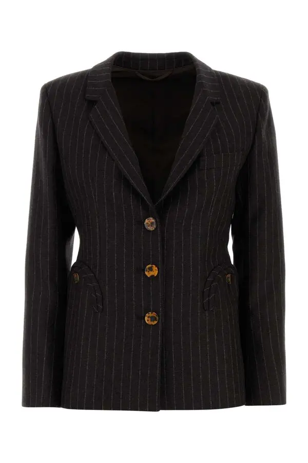BLAZE Embroidered Wool-blend Lady Muad Akira Blazer