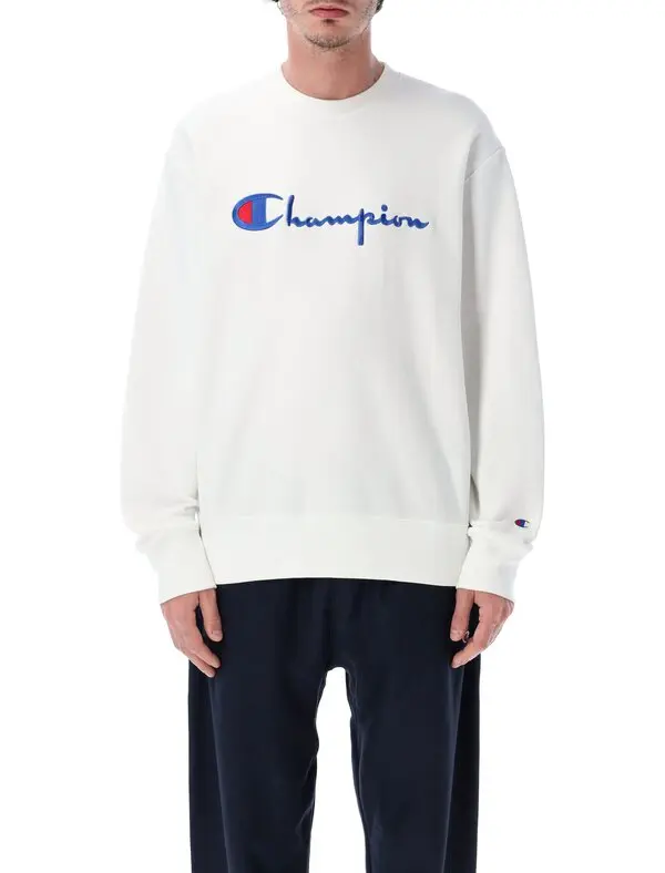 Champion Classic Logo Hoodie - Wht