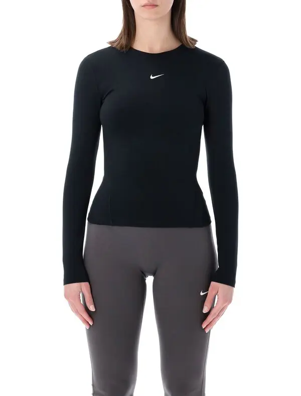 Nike Fitted Long-sleeve Top For - Black