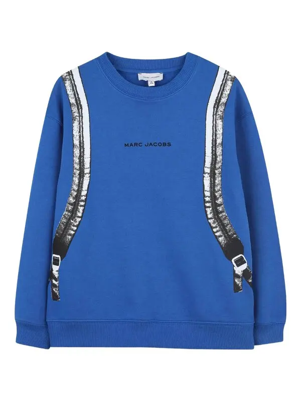 Marc Jacobs Graphic Front Pullover With Ribbed Neck