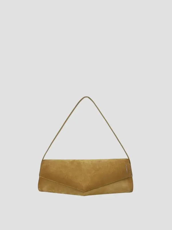 JIL SANDER Kante Flap Shoulder Bag - Walnut