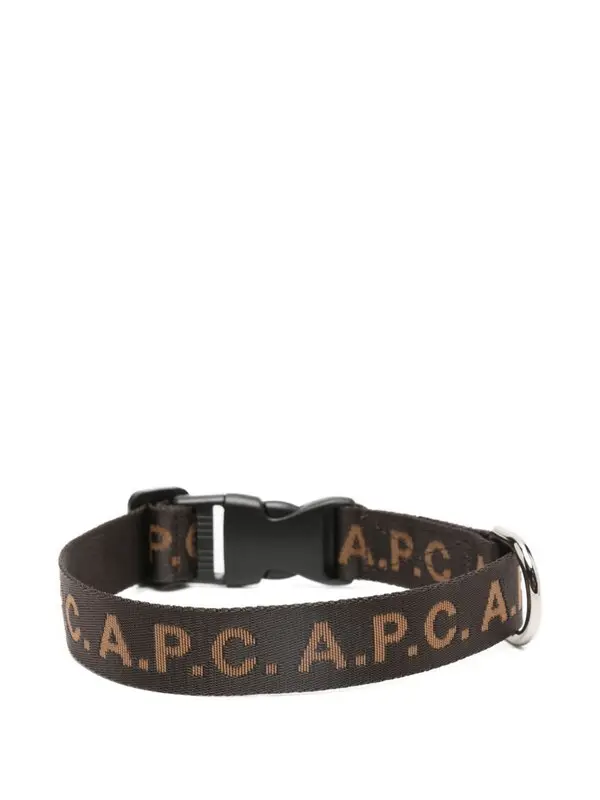 A.p.c. Monogram Jacquard Mini Buckle Accessory - Marrone