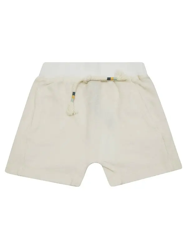 1+IN THE FAMILY Mini Casual Bermuda Shorts With Adjustable Waist - Bianco