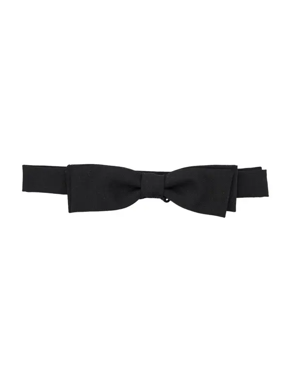 LARDINI Sophisticated Tie In Luxurious Fabric - Black