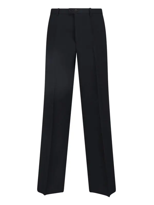 JIL SANDER Tailored Wool Trousers - Black