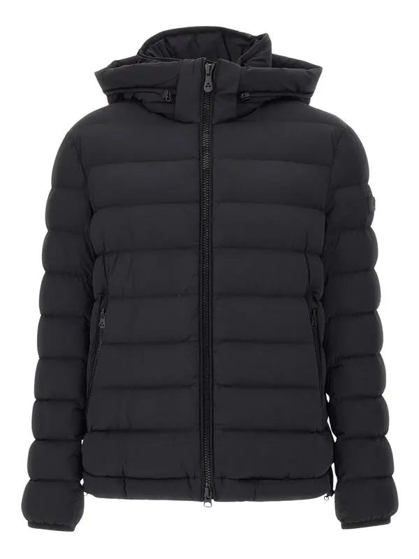 Peuterey Quilted Down Puffer Coat - Black