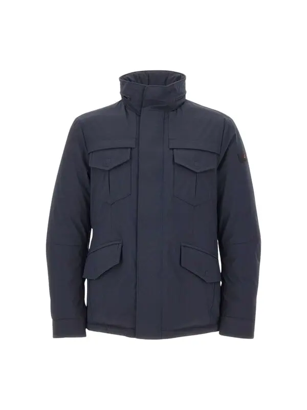 Peuterey Stretch Polyester Quilted Coat With Nylon Lining