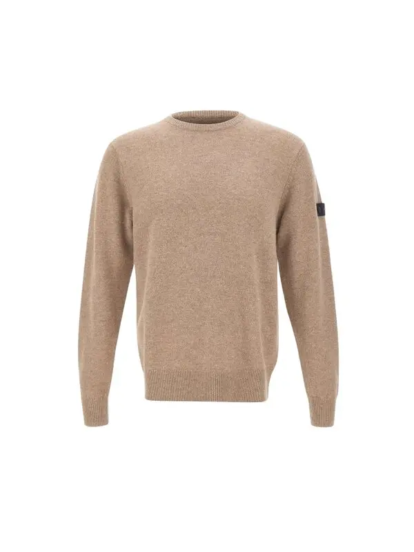 Peuterey Merino Wool & Yak Blend Sweater - Beige
