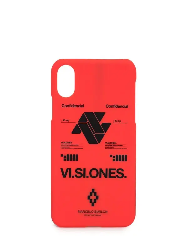 MARCELO BURLON COUNTY OF MILAN Mini Iphone X Cover Urban Edge Design - Nero