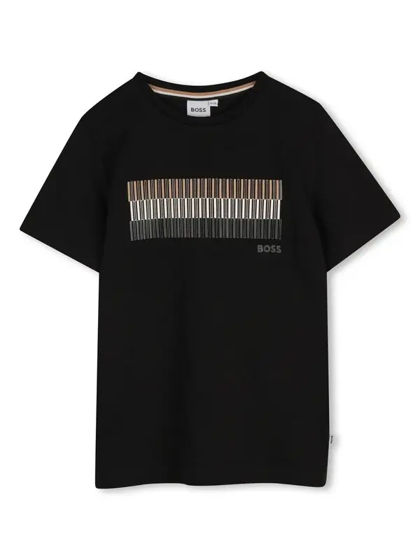 Hugo Boss Classic Neck T-shirt With Front Rubber Logo