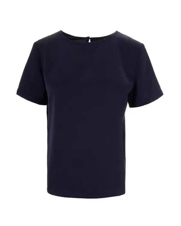 Max Mara Elegant T-shirt Short Sleeve - Blu