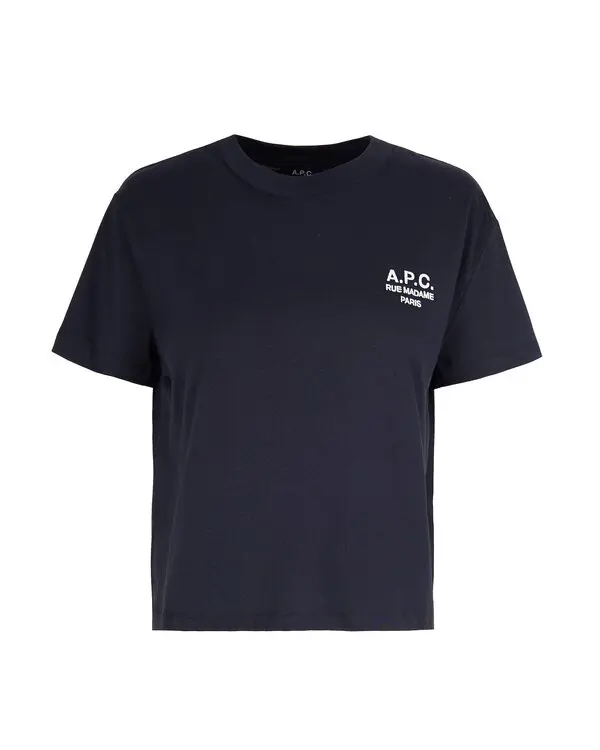 A.p.c. Organic Cotton Mini T-shirt For - Darknavy/ecru