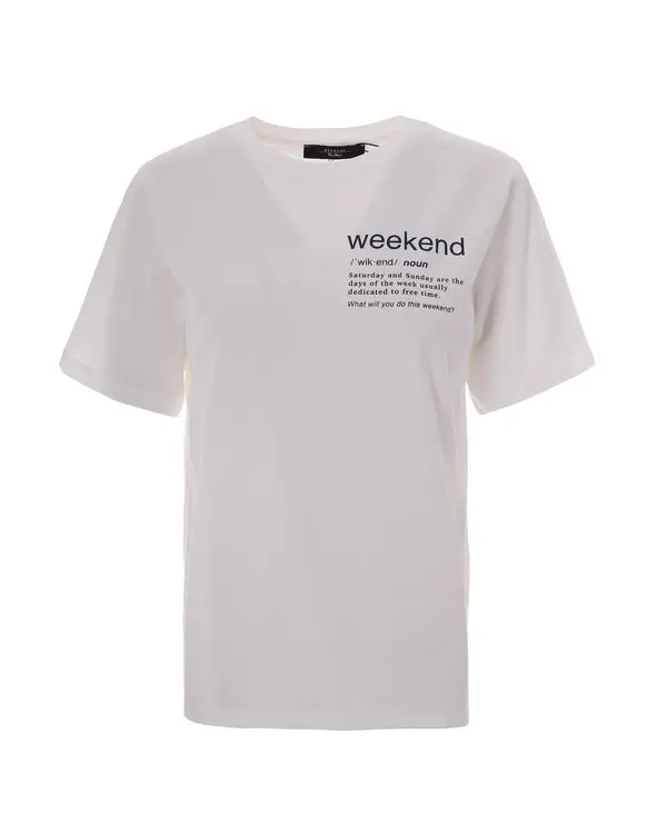 Max Mara Elegant Cotton T-shirt - Bianco