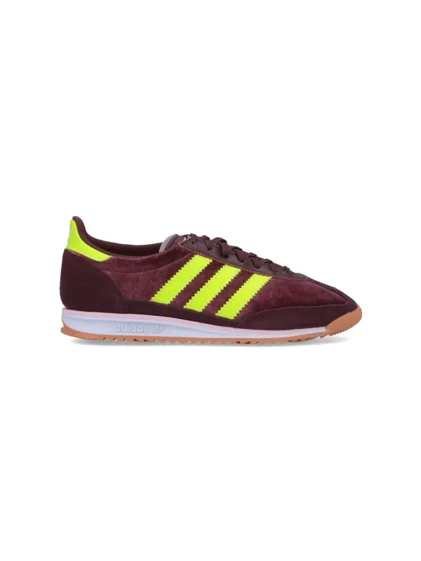 Adidas Bright Leather Sneakers - Red