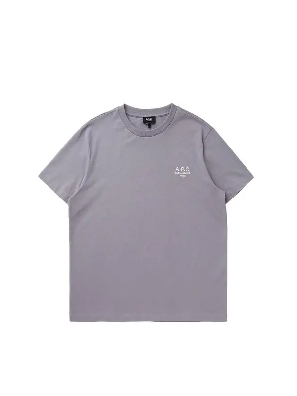 A.p.c. Classic Cotton T-shirt - Lilas/blanc