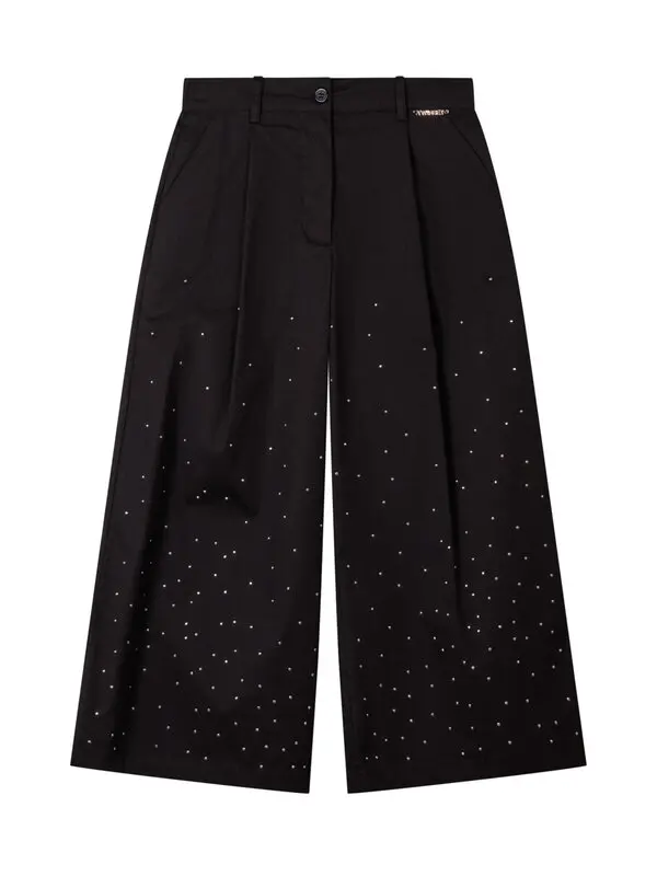 Twin-set Wide-leg Trousers With Chic Details