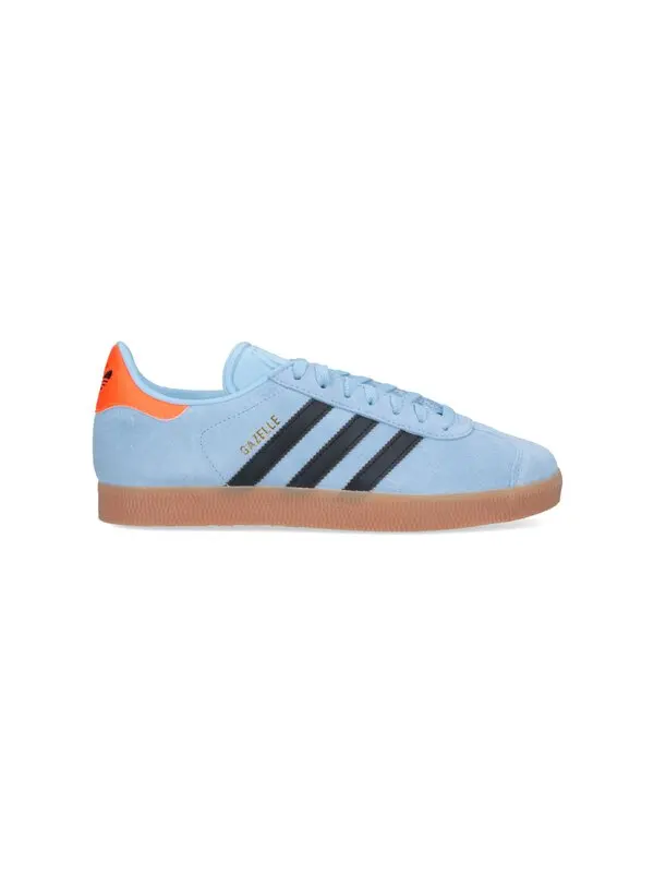 Adidas 100% Suede Sneakers With Textured Gum Sole - Blue